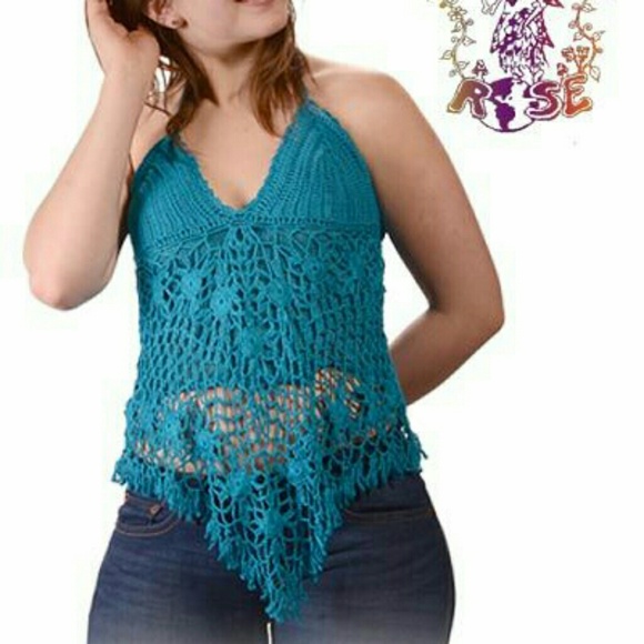 Gypsy Rose | Tops | Gypsy Rose Summer Of Love Crochet Halter Top | Poshmark
